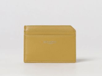 Saint Laurent Kartenetui aus glattem Kalbsleder mit Schriftzug-Logo