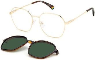 Polaroid unisex, Accessoires, Jaune, Taille: 56 MM Monture optique avec clip-on