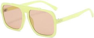 Generic Lunettes De Soleil Polaris&eacute;es For Hommes Et Femmes, Monture Large, Style Tendance, Id&eacute;ales For Les Photos En Ext&eacute;rieur Et Les F&ecirc;tes.(Yellow)