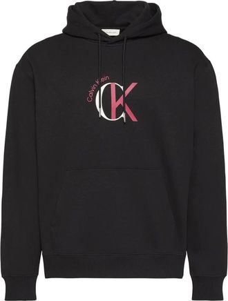 Calvin Klein Homme, Sweatshirts et sweats &agrave; capuche, Noir, Taille: M Monogram Logo Sweat &agrave; capuche