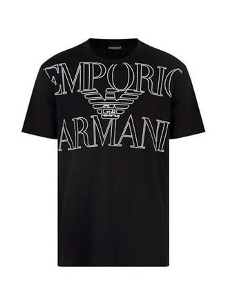 Emporio Armani Round-Neck T-Shirt, Noir, XXL Homme