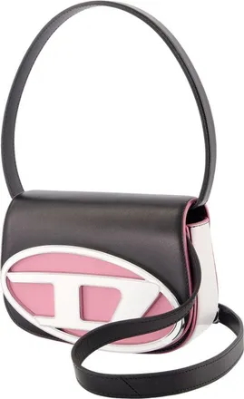 Diesel Womens 1dr Shoulder Bag - Diesel Leather Black Cowhide Shoulder-Hobo-Bags