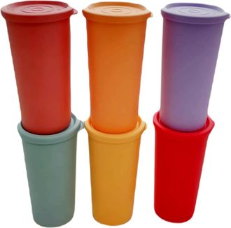 Tupperware SET (6) Küchenhelfer Joghurt-Becher 150 ml bunt Dose Joghurt
