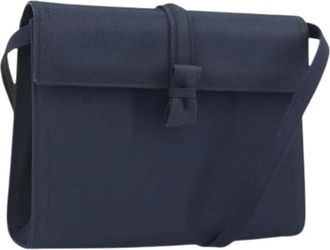 Gucci Sac bandouli&egrave;re vintage en nylon doccasion - Femme - Pre-owned - Bleu - Taille: ONE Size