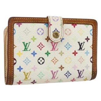Louis Vuitton Portefeuille en toile Pre-owned - Femme - Pre-owned - Blanc - Taille: ONE Size