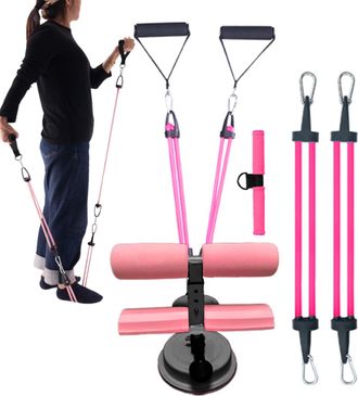 Generico Fußstütze für Bauchmuskelmaschine | Fußstütze für Bauchmuskeln mit Saugnäpfen, Unterstützung für und Stärkung des Kerns für Männer und Frauen zur Verb