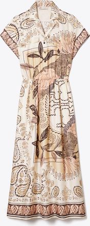 Tory Burch Damen Tailliertes Hemdkleid aus Seide