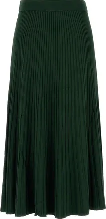 Zimmermann Darkgreen Exterior: Viscose Nylon Gonne Skirt
