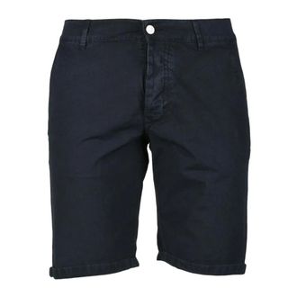 Daniele Alessandrini Homme, Shorts, Bleu, Taille: W32 Shorts Bermuda Gris en Mélange de Coton