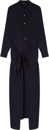 Emporio Armani Femme, Robes, Noir, Taille: 40 FR Fluid Rayon Techno Dress