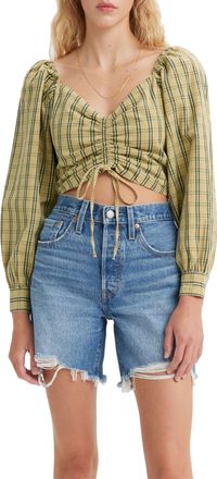 Levi's Damen Devin Bluse, Zelda Plaid Weeping Willow, Grün, L