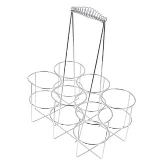 Artibetter Edelstahl Bierflaschenhalter Tr&auml;ger Korb Bierflaschen Organizer Rostfrei Leicht Tragbar f&uuml;r Zuhause Bar Party