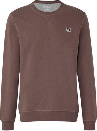 s.Oliver Sweatshirt Sweatshirt Weiches Sweatshirt aus Baumwollmix mit Crew Neck