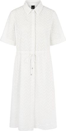 Marc Cain Midikleid mit Tunnelzug - - Dresses - Damen - Wei&szlig; - M