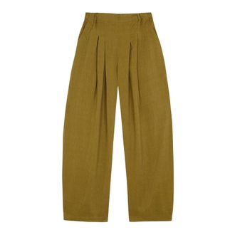 Cortana Elena Plisseehose - - Trousers - Damen - Gr&uuml;n - 2XS