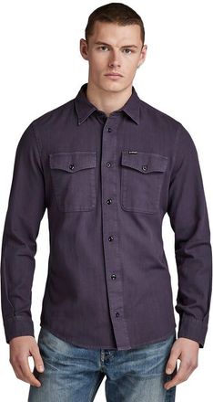 G-Star G-Star RAW Herren Marine Slim Hemd, Purpur (dk Grape gd D20165-D454-C124), XS