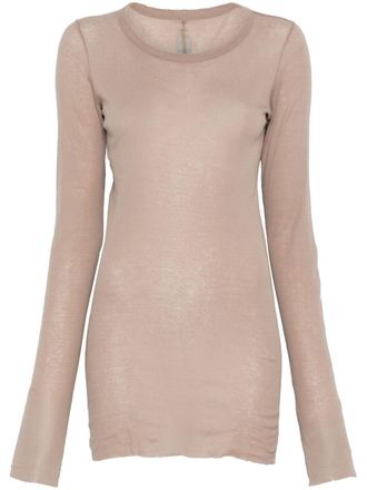 Rick Owens t-shirt en maille nervur&eacute;e - Tons neutres