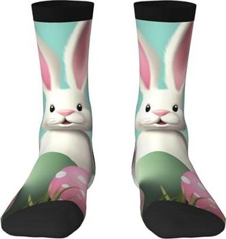 Generic Joyeuses P&acirc;ques, OEufs Et Queue De Lapin Femme Homme Chaussette De Travail Chaudes Chaussette De Course Comfort Socquette D&Eacute;quipage Pour Cyclisme Int&eacute;