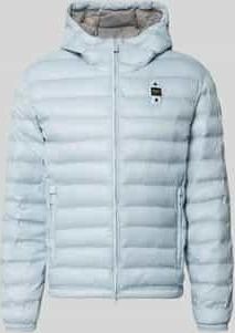 Blauer Steppjacke mit Zweiwege-Rei&szlig;verschluss Modell Charles