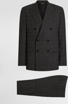 Dolce & Gabbana Anzug Martini Light Mit Zweireihigem Verschluss In Glencheck - Mann Anz&uuml;ge Und Blazer Mehrfarbig 50
