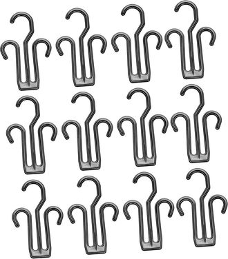 BESPORTBLE 12 Stück Teiliges Schuhaufhänger Robustem Kunststoff Doppelhaken Design für Schnelles Trocknen und Platzsparende Aufbewahrung für Balkon und Schrank S