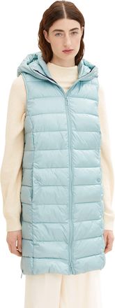 Tom Tailor Damen Lightweight Steppweste mit Kapuze
