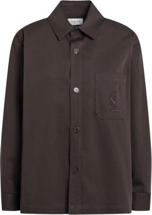 Saint Laurent Bellechasse Overshirt - - Blouses & Shirts - Damen - Braun - M