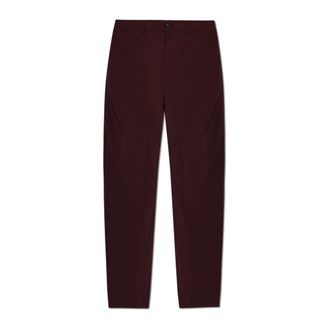 Emporio Armani Homme, Pantalons, Rouge, Taille: 2XL Pantalon Large Pliss&eacute;