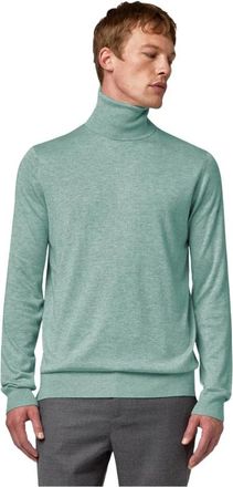 Alpha Studio Homme, Pulls, Vert, Taille: M Col roul&eacute; &agrave; manches longues