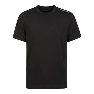 Moncler Logo T-Shirt - - Tops - Herren - Schwarzk - 2XL