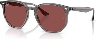 Ray-Ban Rb4306 Sonnenbrillen Opalgrau Fassung Violett Glas 54-19