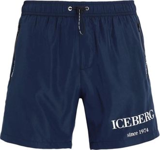 Iceberg Homme, Maillots de bain, Bleu, Taille: 3XL Ice2Mbm01 Bermuda Swim Shorts