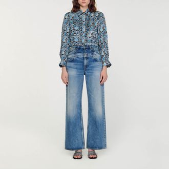 Sandro Chemise courte en soie