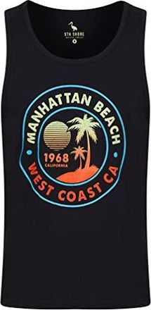 Sth. Shore D&eacute;bardeur en coton imprim&eacute; Manhattan Beach pour homme, noir profond, XXL