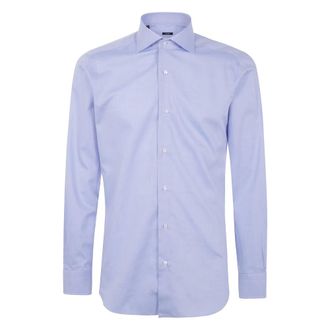 Barba Homme, Chemises, Bleu, Taille: M Chemise &agrave; Motif Chevron
