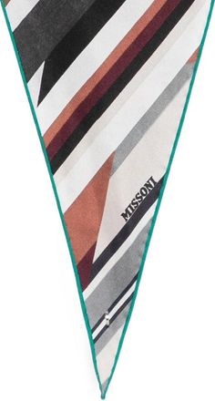 Missoni Triangular Geometric Silk Scarf - Multicolor