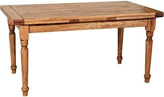 Biscottini International Esstisch ausziehbar Made in Italy 160x90 cm | Esstisch Holz massiv | K&uuml;chentisch ausziehbar