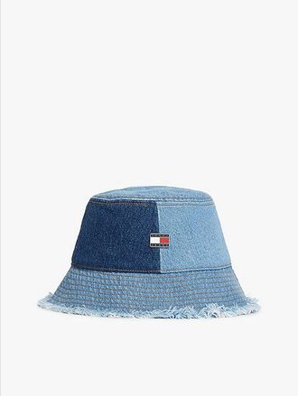 Tommy Hilfiger Bob en denim patchwork &agrave; logo