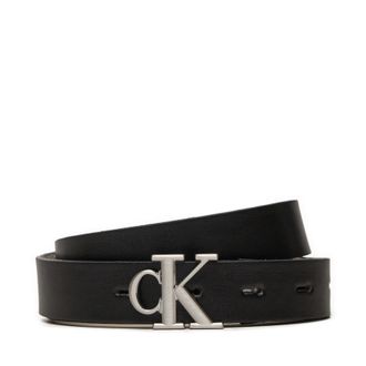 Calvin Klein Jeans Dameng&uuml;rtel Calvin Klein Jeans Mono Pl Rev Lthr Belt K60K612290 Schwarz