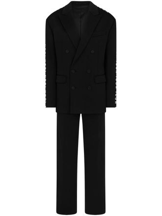 Dsquared2 costume crois&eacute; &agrave; logo imprim&eacute; - Noir
