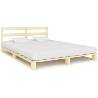 vidaXL Palettenbett Massivholz Kiefer 200&times;200 cm Vidaxl