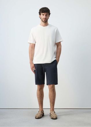 Mango T-shirt 100 % coton regular-fit blanc - Homme - XXL - MANGO MAN