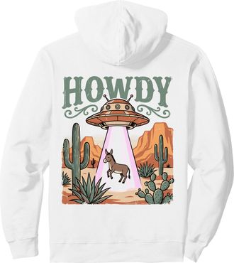 Image UFO Howdy Desert Donkey (2) Pullover Hoodie