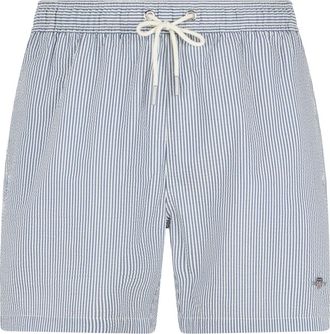 GANT Homme, Maillots de bain, Bleu, Taille: M Short de bain ray&eacute; en seersucker