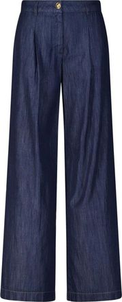 Luisa Cerano Femme, Pantalons, Bleu, Taille: 44 FR Jean Large Détendu