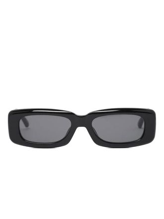 The Attico lunettes de soleil &agrave; monture rectangulaire - Noir