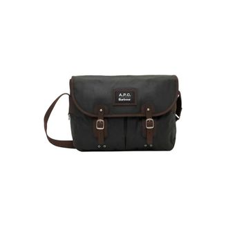 Barbour Messenger-Tasche aus gewachstem Baumwoll-Twill - - Bags - Damen - Schwarzk - ONE SIZE