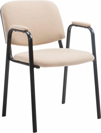 Clp Chaise de visiteur &eacute;l&eacute;gante rembourr&eacute;e en tissu et fauteuils m&eacute;talliques diff&eacute;rentes couleurs