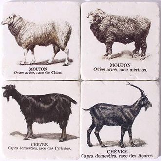 La Finesse Lafinesse Steinuntersetzer f&uuml;r hei&szlig; oder kalt Em7094, Steingut