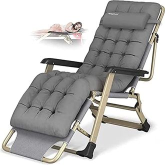 Generic Lounge Stuhl Liegestuhl Klapp-Liegestühle Lounge Stuhl Mit Kopfstütze,Liegestühle Baumwolle Kissen Für Garten Outdoor Terrasse Liegestühle?Liege